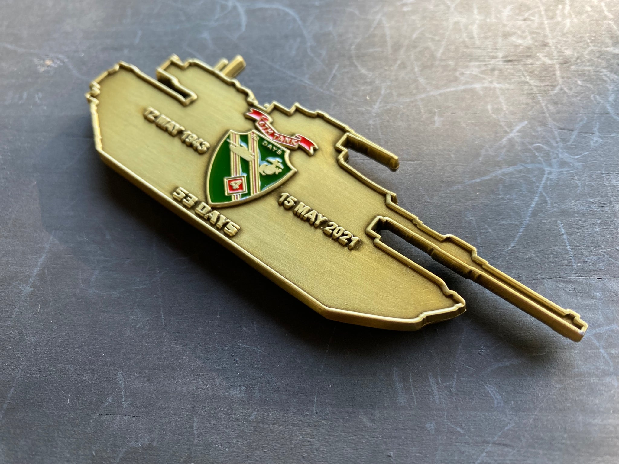 4th Tank Battalion - 53 Days - Challenge Coin – Elevation Uncoupled ...
