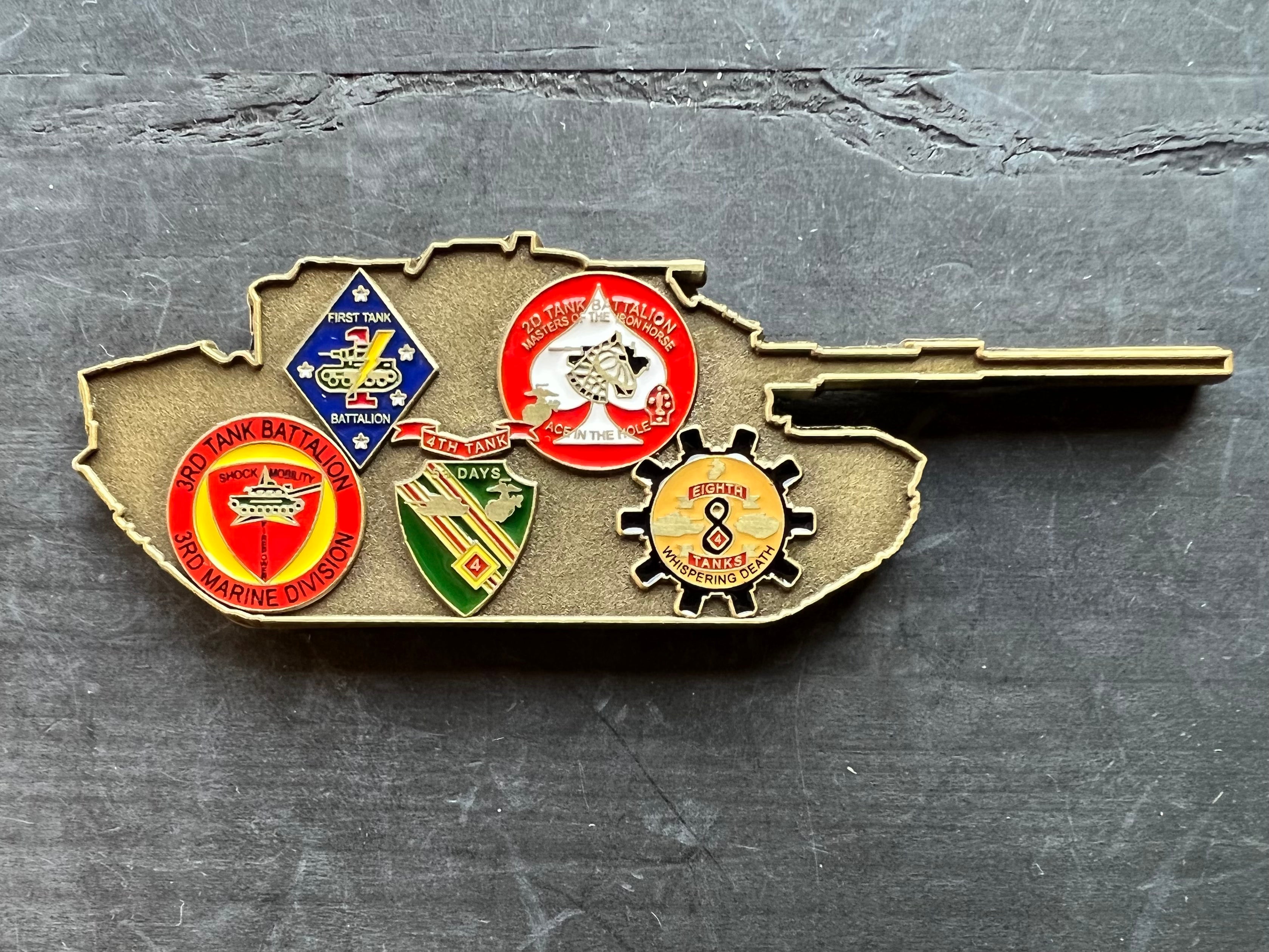 USMC - M60A1 ERA - Challenge Coin – Elevation Uncoupled - Military ...
