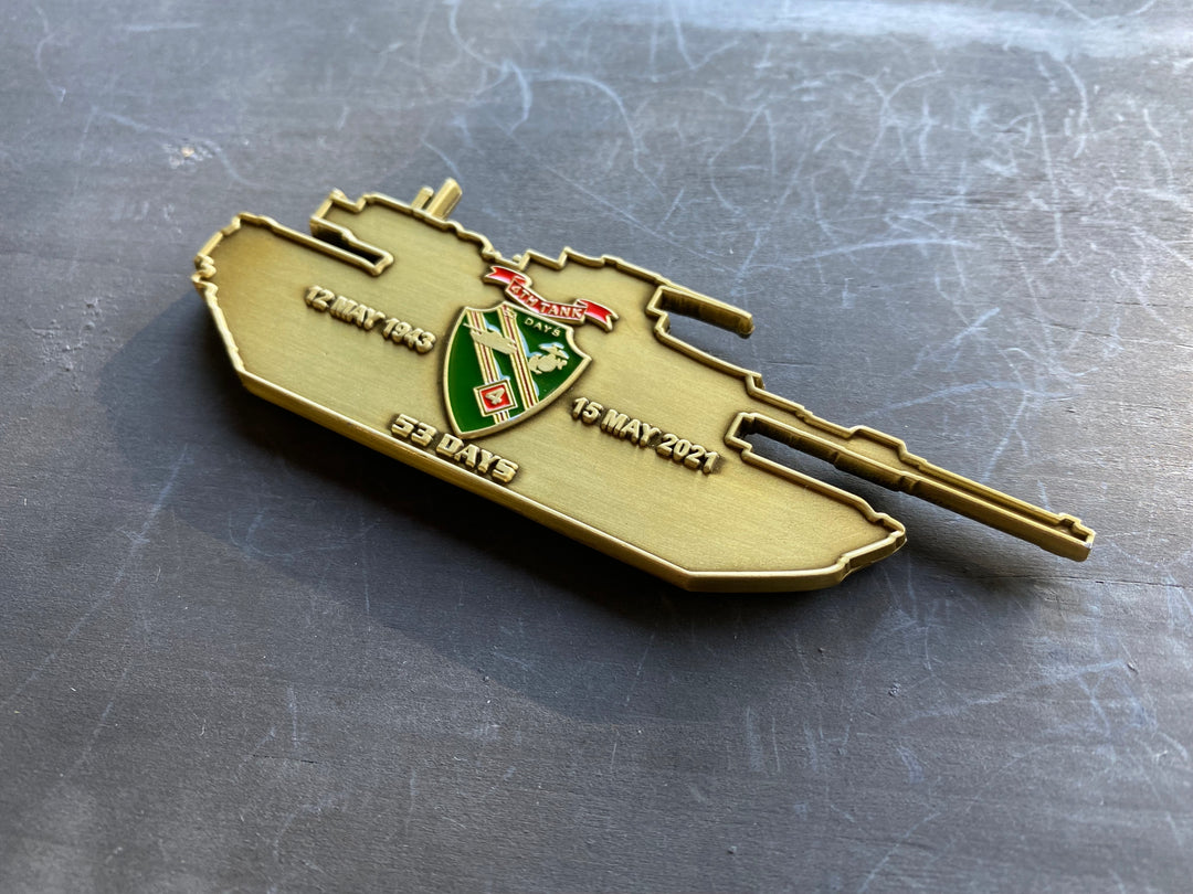 4th Tank Battalion - 53 Days - Challenge Coin – Elevation Uncoupled ...